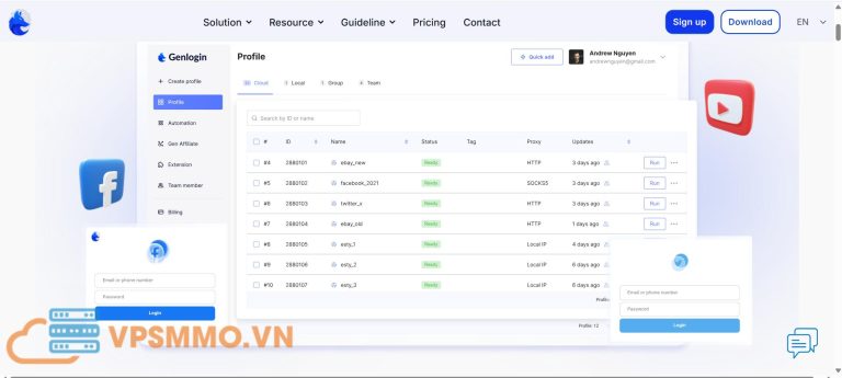 Genlogin là gì? Phần mềm tự động hóa mọi tác vụ trên trình duyệt